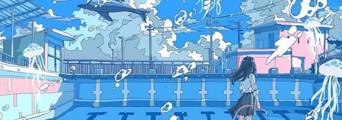 Blue Anime Discord Banner