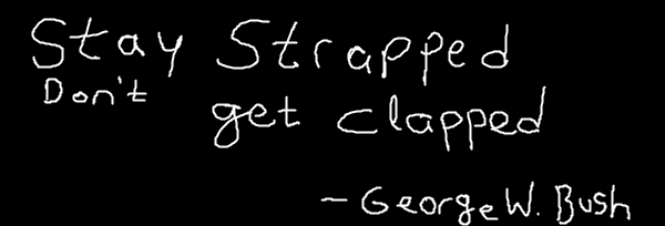 Stay strapped don’t get clapped Discord Banner