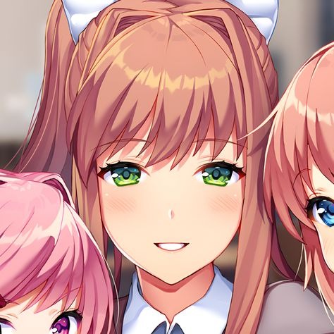 Monika Ddlc Pfp by fairout_robloxnotthere