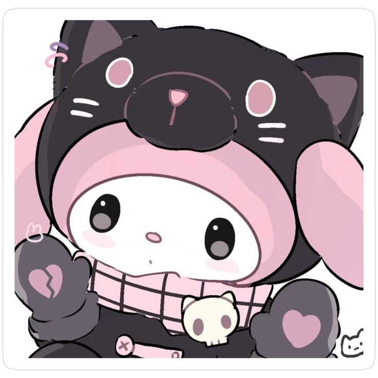 Hello Kitty Black Pfp by _justhope_