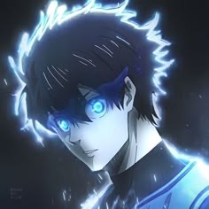 Anime Blue Pfp by gojicrusader