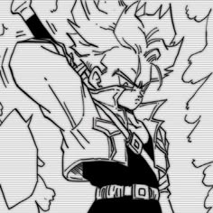 Future Trunks Manga Pfp by cosmic demon
