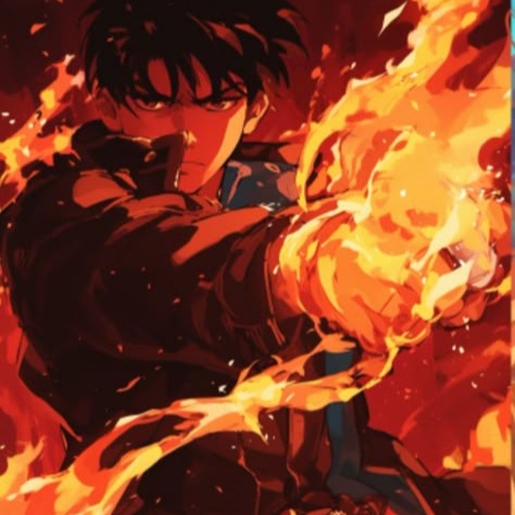 Fire Anime Display Picture Pfp by ed.