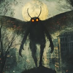 Mothman Pfp by codeine kitty