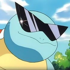 Squirtle With Sunglasses Pfp by redst0nem4n.