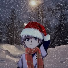 Aesthetic Christmas Anime Pfp by Lucid