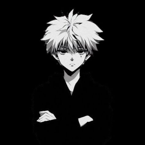 Cute Anime Black And White Pfp Pfp by escurin