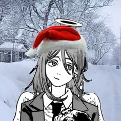 Chainsaw Man Christmas Pfp by Peps3k