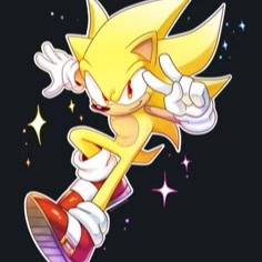 Super Sonic Pfp by Lucid