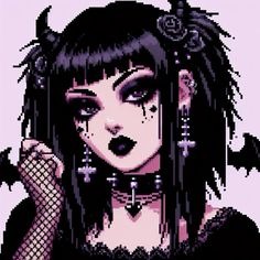 Goth Girl Pfp by Bie_Luka