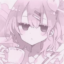 Pink Sip Pfp by Kohai