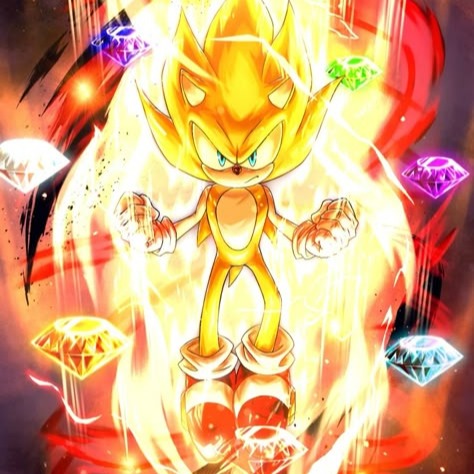 Super Sonic Pfp by Lucid