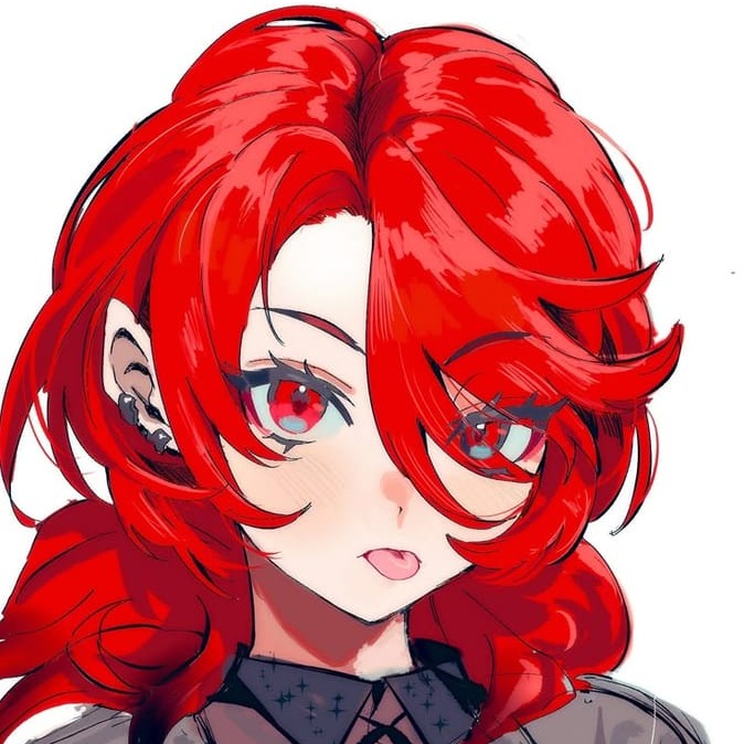 Red Anime User Picture Pfp by realzoldy