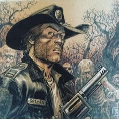 Rick Grimes Comic Pfp by redst0nem4n.