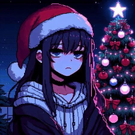 Christmas Anime Pfp by bubblycuzynot