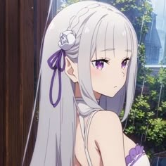 Emilia Re Zero Pfp by Peps3k