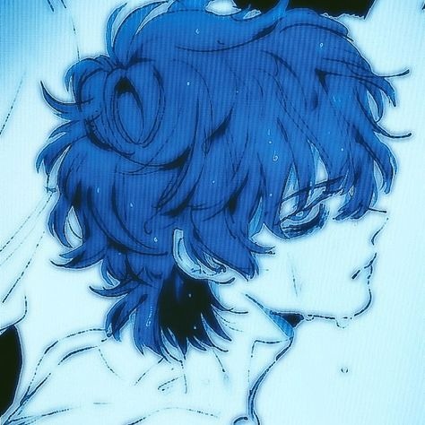 Blue Anime Pfp by MrCheckertan