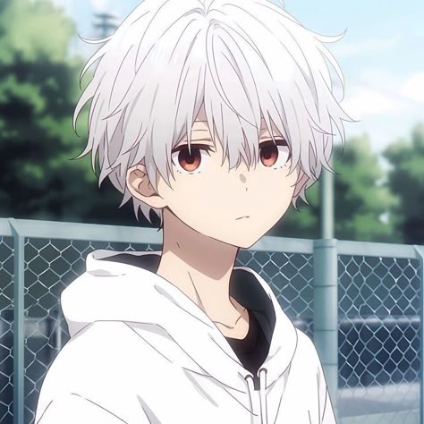 White Anime Profile Image Pfp by xnicky