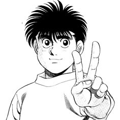 Ippo Black And White Pfp by cosmic demon
